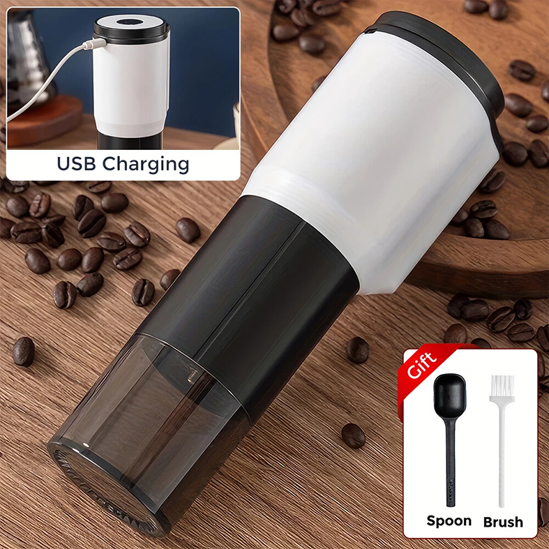 Electric Coffee Grinder Portable Coffee Bean Grinder Cup Battery ...