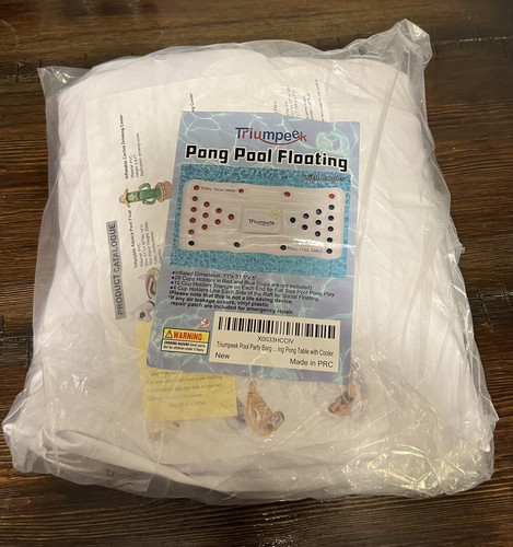 Pong Pool Floating Table With Cooler Inflatable White 850298002411| eBay