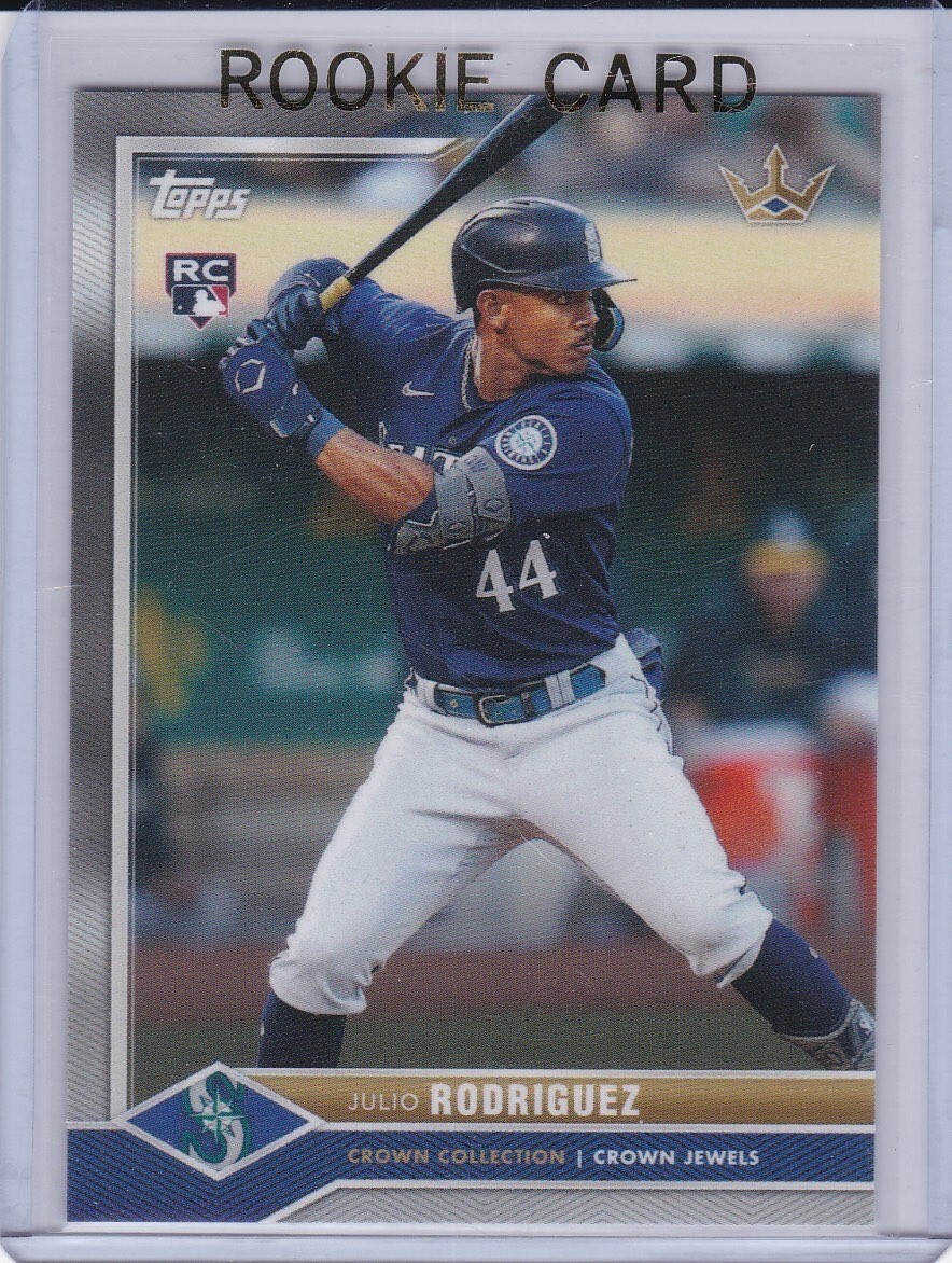 JULIO RODRIGUEZ ROOKIE CARD 2022 Topps Mariners CROWN COLLECTION JEWELS ...