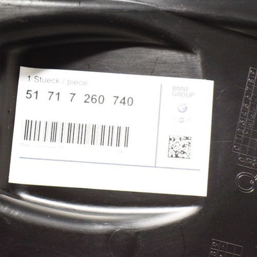 NEW BMW 3 F30 FRONT RIGHT MUD GUARD TRIM BOTTOM 51717260740 7260740 ...