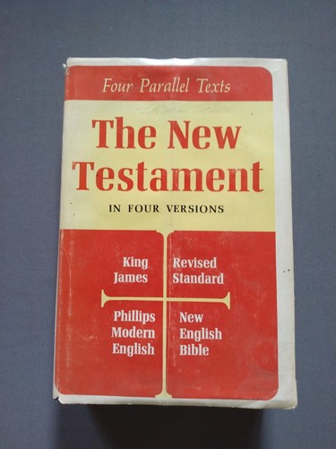 The New Testament in Four Versions Parallel Bible - 1965 Christianity ...