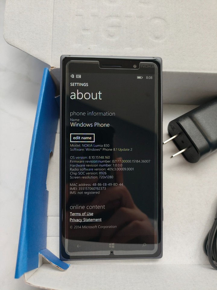 Nokia Lumia 830 - 16 GB - Black (Unlocked) 3G Microsoft Windows Phone ...