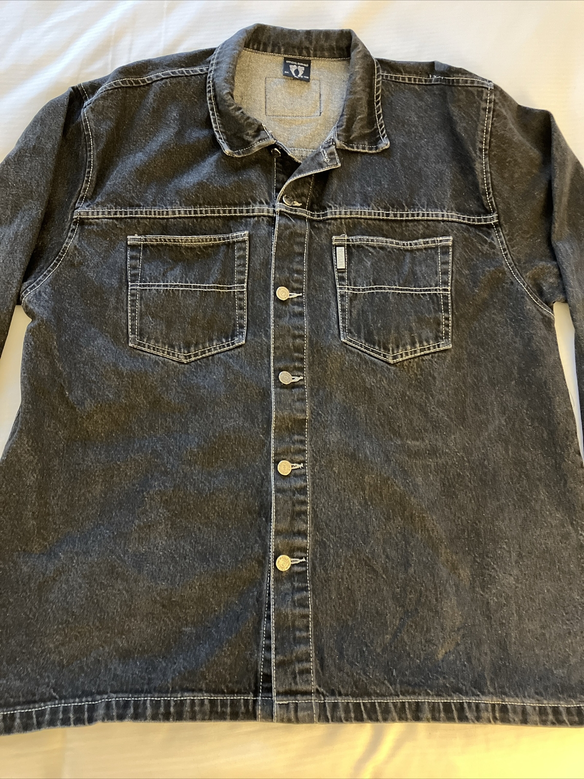 Vintage 90s THUG LIFE 2PAC Tupac Jean Jacket Mens XL … - Gem