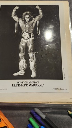 The Ultimate Warrior 8x10 Autographed Picture 1990. | eBay