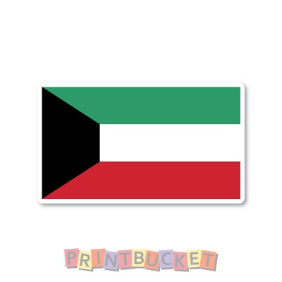Kuwait flag 240mm sticker quality water & fade proof vinyl | eBay