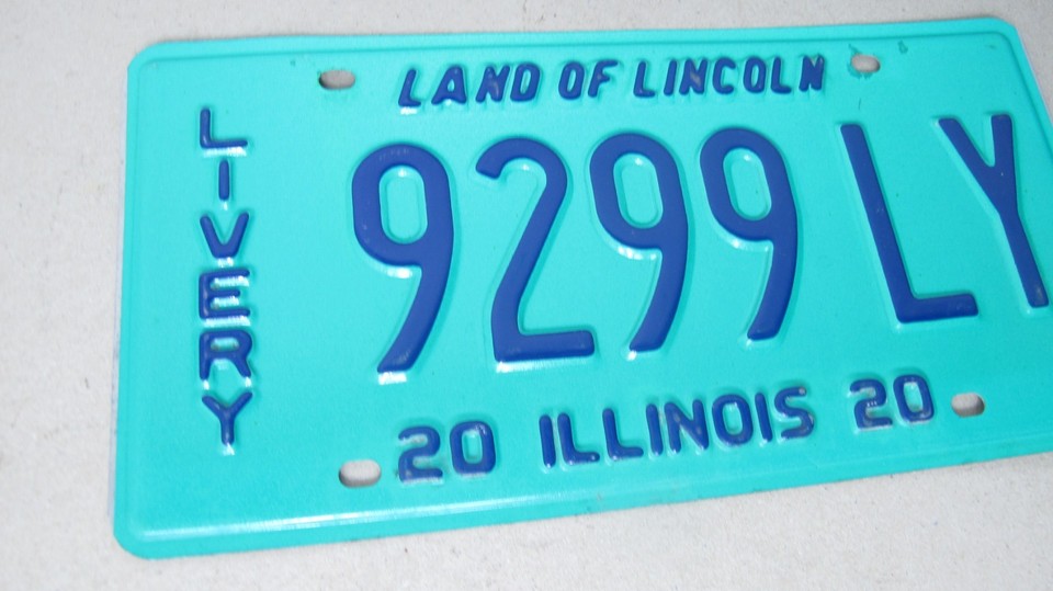 ILLINOIS Livery licence/number plate US/United States/USA/American 9299 ...