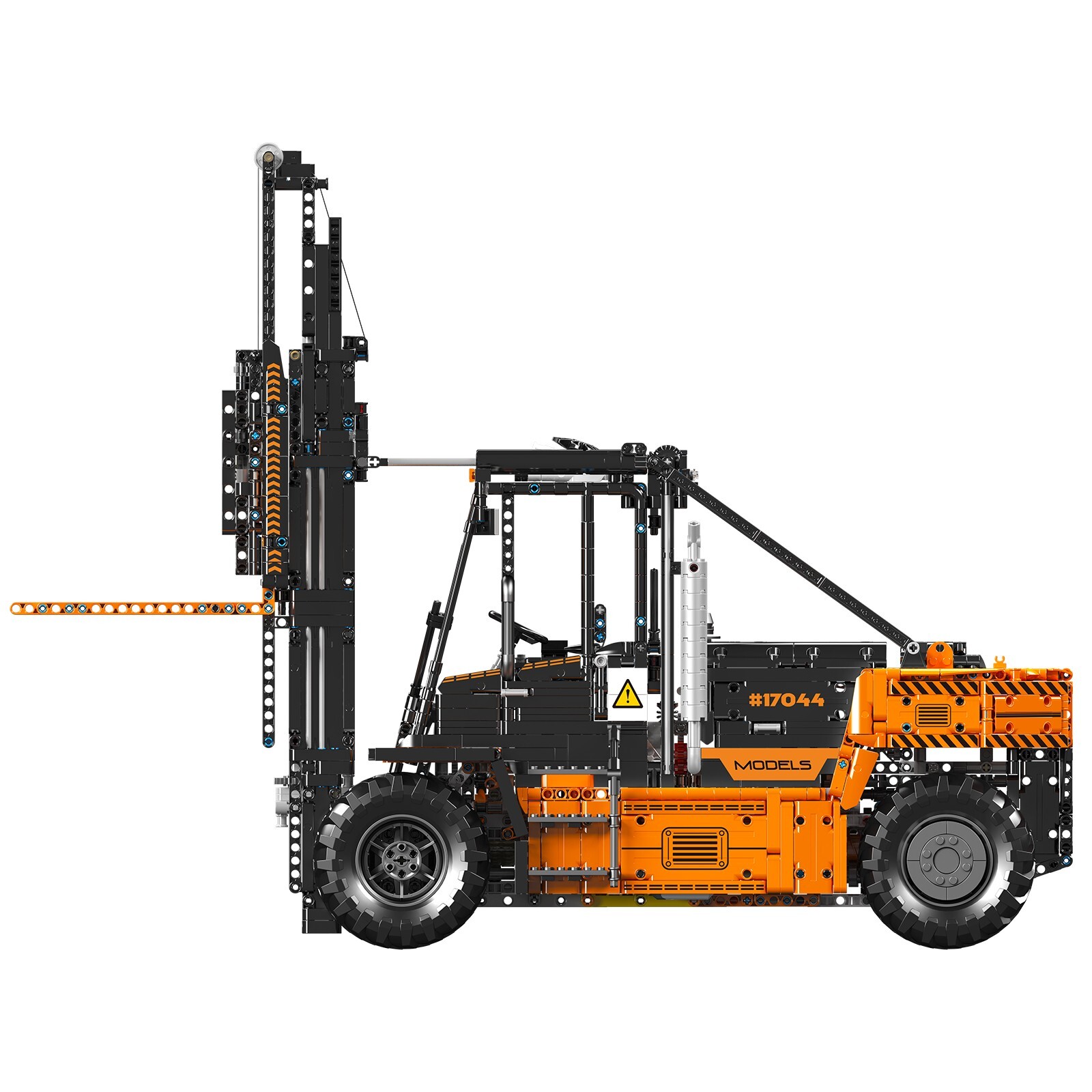 Mould King 17044 Orange Heavy Duty Bulldozer Gabelstapler Kran ...