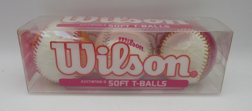 NIB Wilson Soft T-Balls 3 Pack Multi-Color A1117WTAR-9 Tee Ball - Coach ...