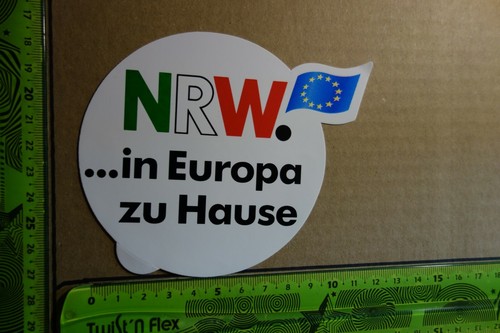 Alter Aufkleber Politik Europa Partei SPD Johannes Rau NRW ...in Europa ...