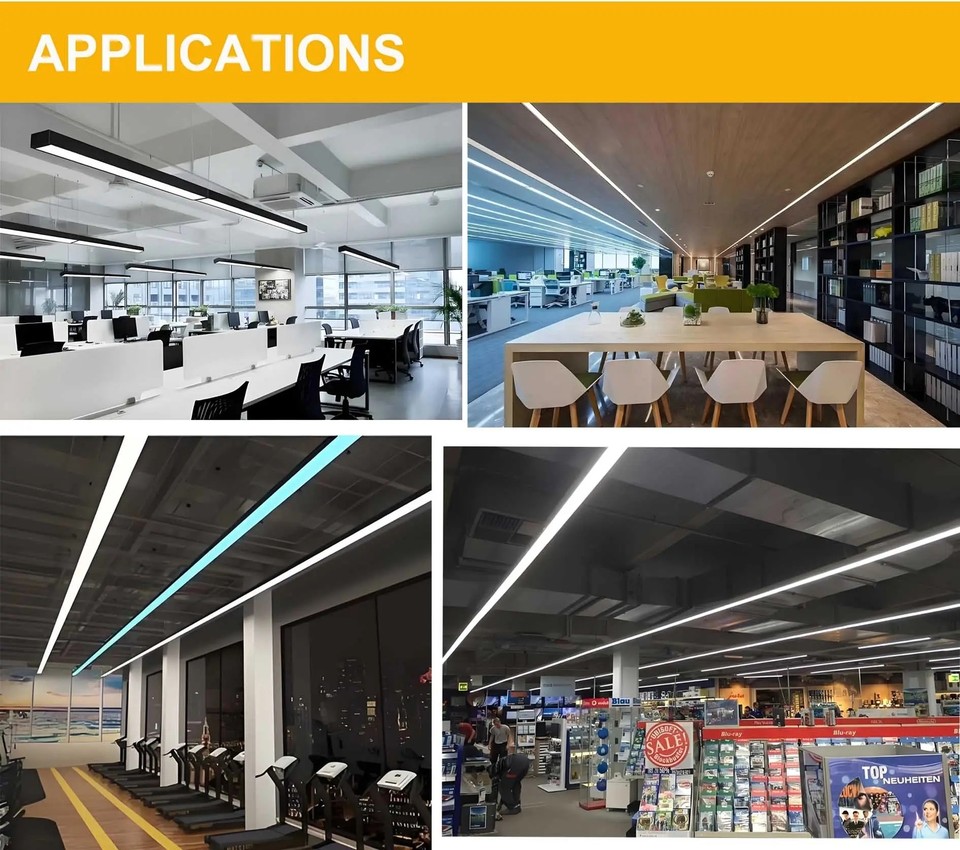 20Pcs 1M each LED Aluminum Profile Modern Office Ceiling Light ...