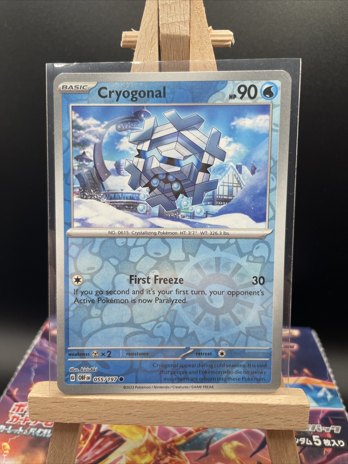POKEMON TCG OBSIDIAN FLAMES CRYOGONAL 55/197 REVERSE HOLO | eBay