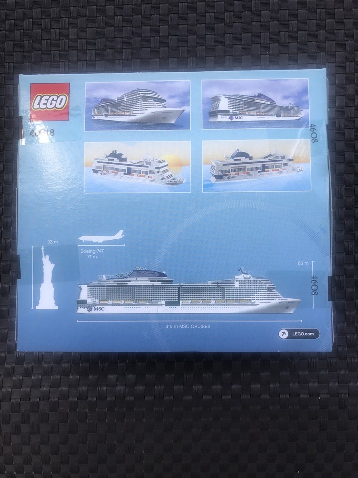 LEGO 40318 MSC Cruise Ship Exclusive Set ~ BRAND NEW SEALED ~ Box Mint ...