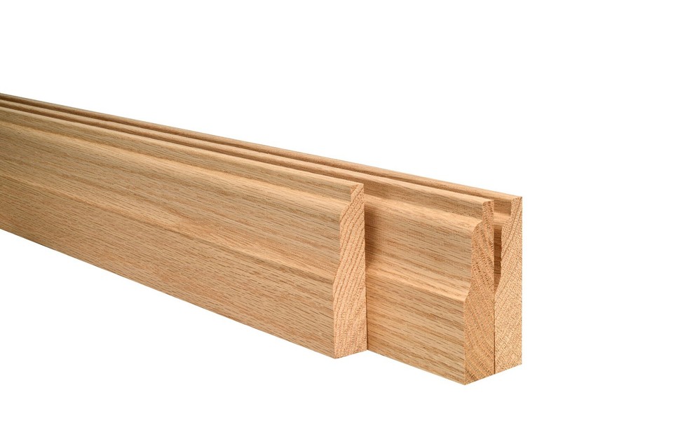 Solid Oak Architrave Set 20x95mm Choice of patterns & profiles & configurations | eBay UK