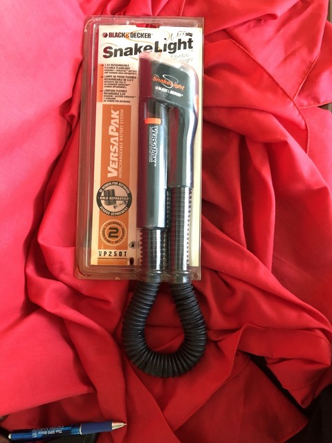 Black & Decker Snake Light Flexible Flashlight VersaPak System VP250T 3 ...