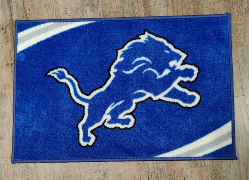 Detroit Lions Area Rug Mat 30" x 20" | eBay