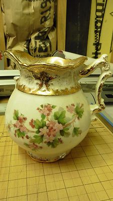 VERY OLD Haynes Corstcan Balt pottery Chamber Pitcher Pot Floral | eBay