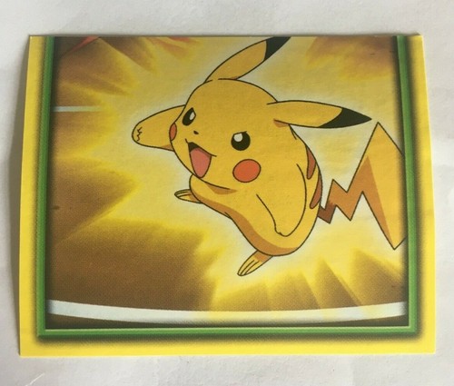 STICKER POKEMON N°89 " PIKACHU FIGHT " SERIE 4 JOHTO MERLIN TOPPS 2002 ...