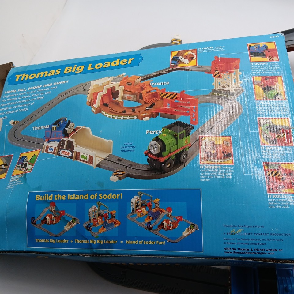 2001 Thomas the Train Big Loader Motorized Construction TOMY Incomplete ...