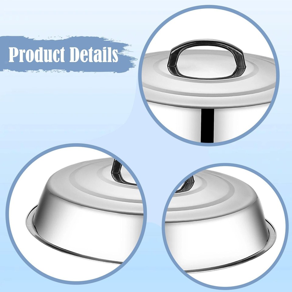32 Cm Frying Pan Lid with Handle, Grill Lid, Marinating Cover for ...