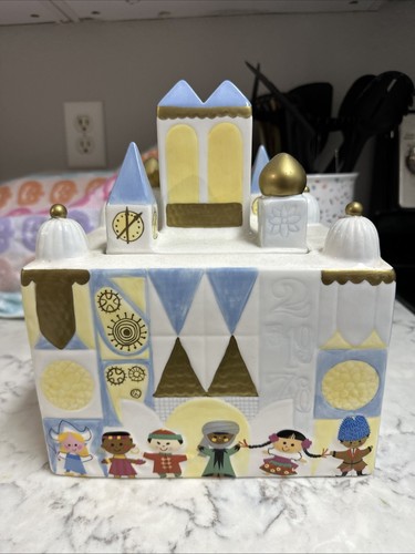 Rare Disney It's a Small World Castle Cookie Jar Ceramic With Lid ...