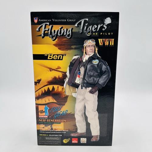 Dragon WWII Flying Tigers P-40 Pilot "Ben" Vtg 2001 12" Action Figure ...