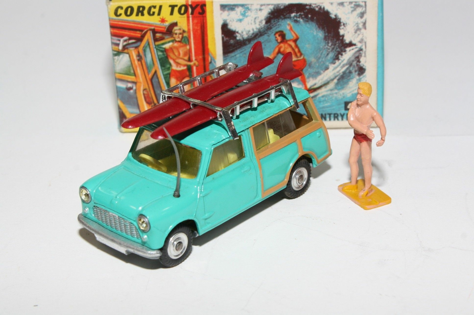 Corgi 485 Mini Countryman with Surfer, Mint in Good Original Box | eBay UK