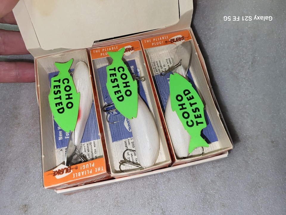 NOS Burke Flex Plug Dealer Box Big Dig Fishing Lures 6 Lures | eBay