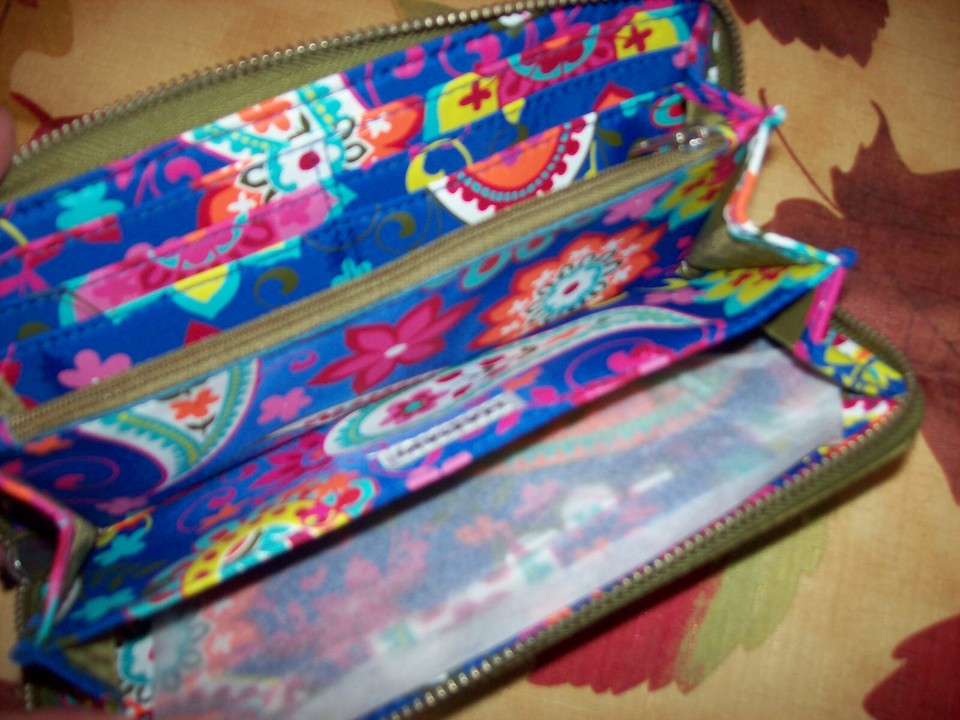 New w/Tags Hadaki Large Zippered Wallet Money Pod Moss Green | eBay