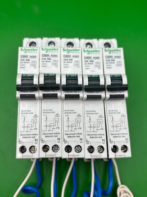 Schneider C60H RCBO C10 10A C16 16A C20 20A C32 32A C45 45A | eBay UK