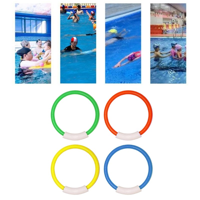 Swimming Skill Training Rings Set Underwater Pool Diving Toy for Adult ...