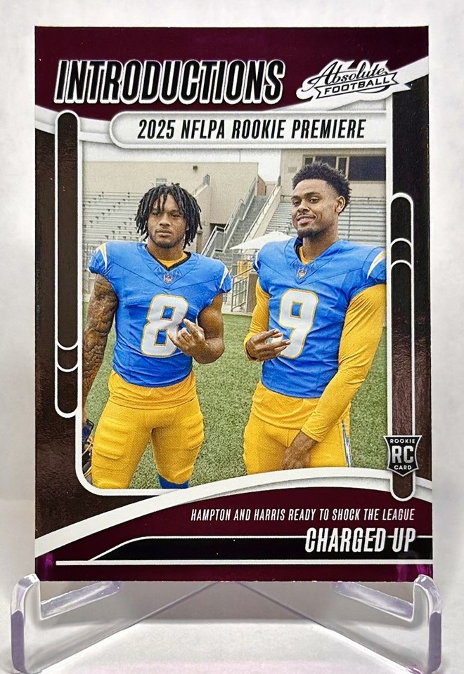 2025 Origins, Mosaic & Absolute LA Chargers RC Lot Hampton, Harris ...