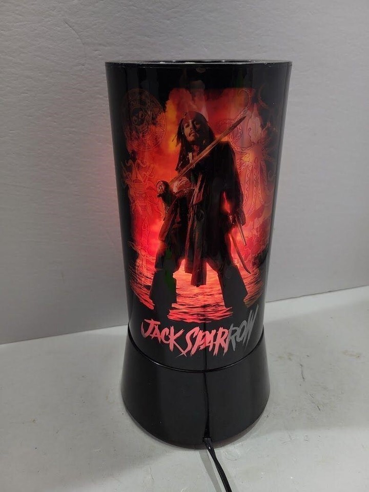 Jack Sparrow Pirates Caribbean Dead Man’s Chest Rotating Lamp Light ...