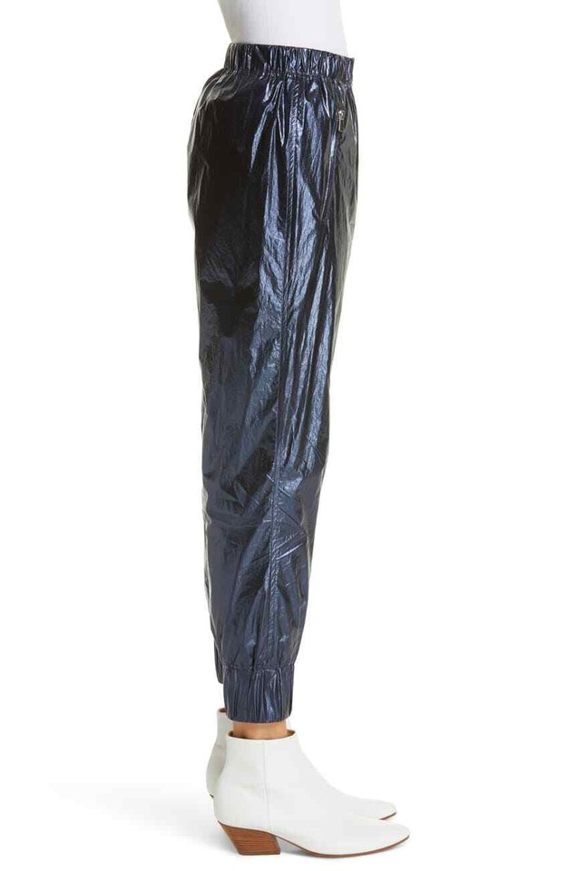 ROBERT RODRIGUEZ Olympia Metallic Track Pants Cropped 1902P05 MSRP $295 ...
