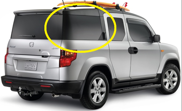 Fits 2003-2011 Honda Element Passenger Right Side Rear Quarter Glass ...