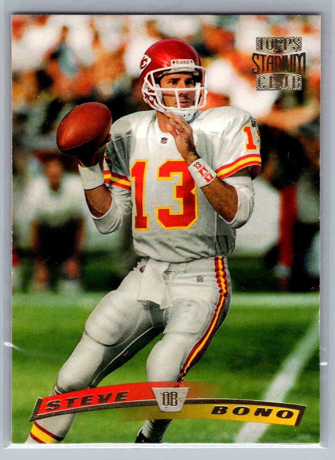 1996 TOPPS STADIUM CLUB CARD # 298 Steve Bono - Kansas City Chiefs | eBay