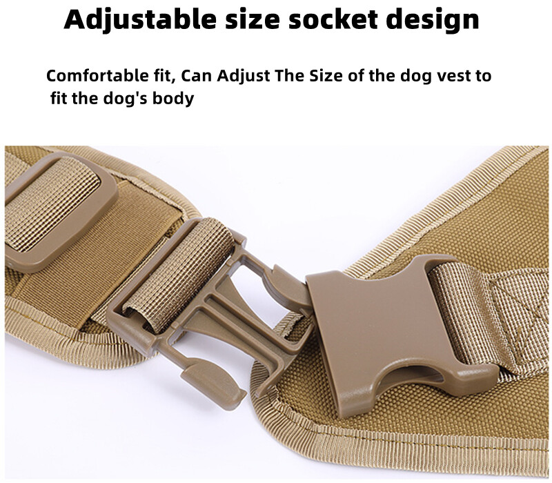 Tactical Dog Vest US Working Dog Military Harness with Handle No-pull ...