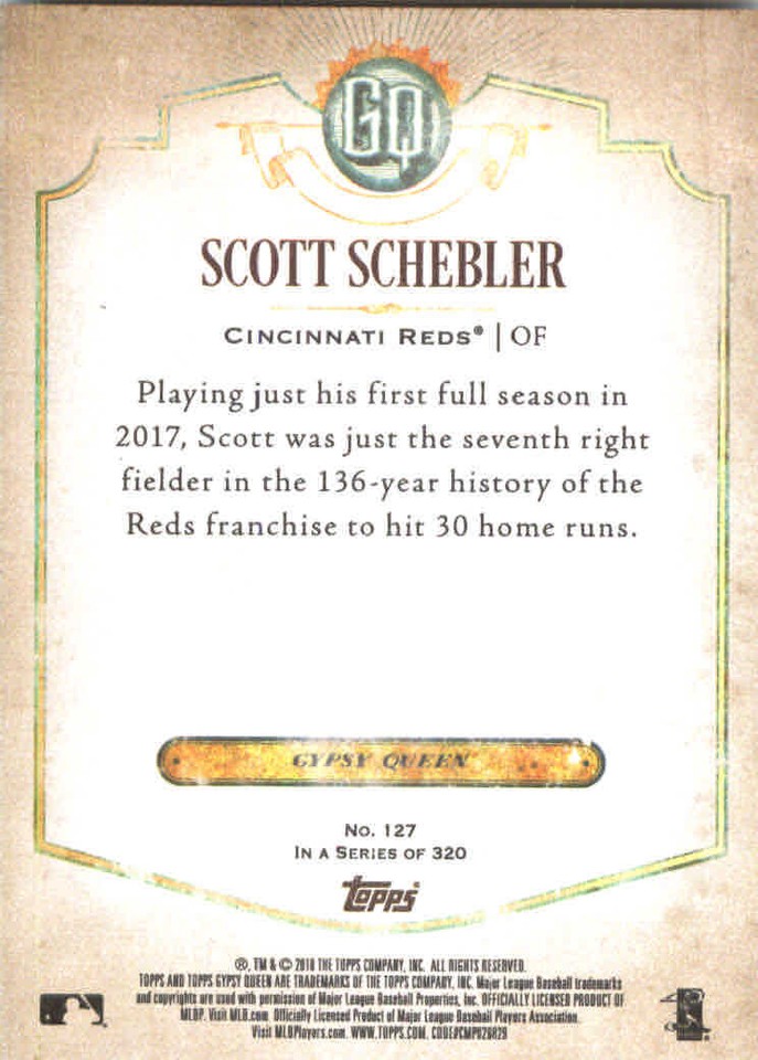 2018 Topps Gypsy Queen Baseball #127 Scott Schebler | eBay