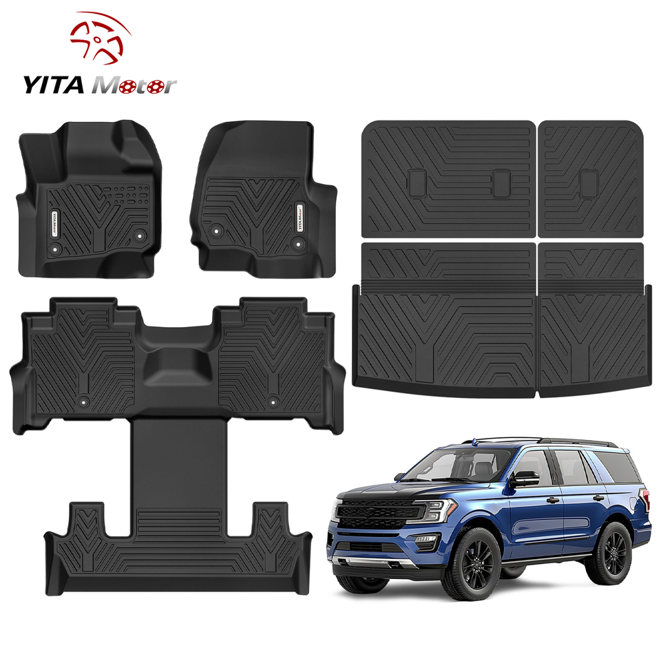 YITAMOTOR Floor Mats Backrest Cargo Liner for 2018-2025 Ford Expedition ...
