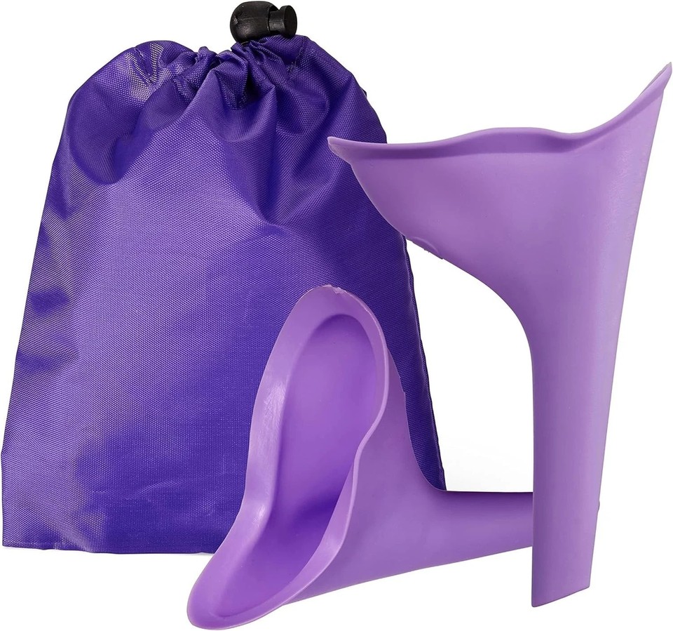 2PCS Portable Female Urine She Wee Funnel Woman Ladies Urinal Camping ...