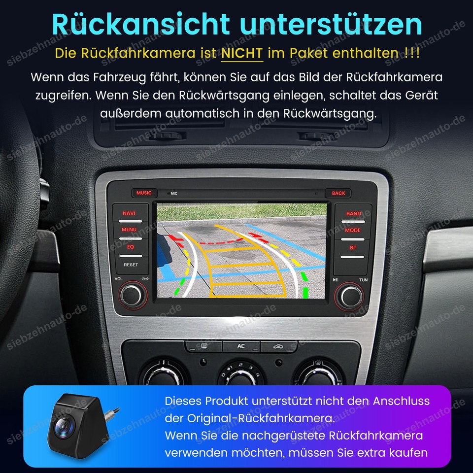 DAB+ Android 14 Autoradio Für Skoda Octavia 2004-2013 64GB CarPlay GPS ...