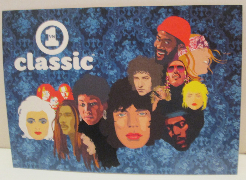 VH1 MUSIC VIDEO NETWORK PROMO 2002 POSTCARD MICK JAGGER STEVIE WONDER ...