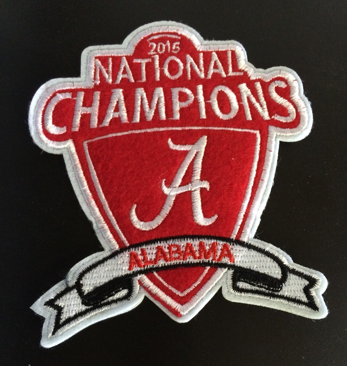 Alabama Crimson Tide-2015 National Champions Embroidered IRON ON PATCH ...