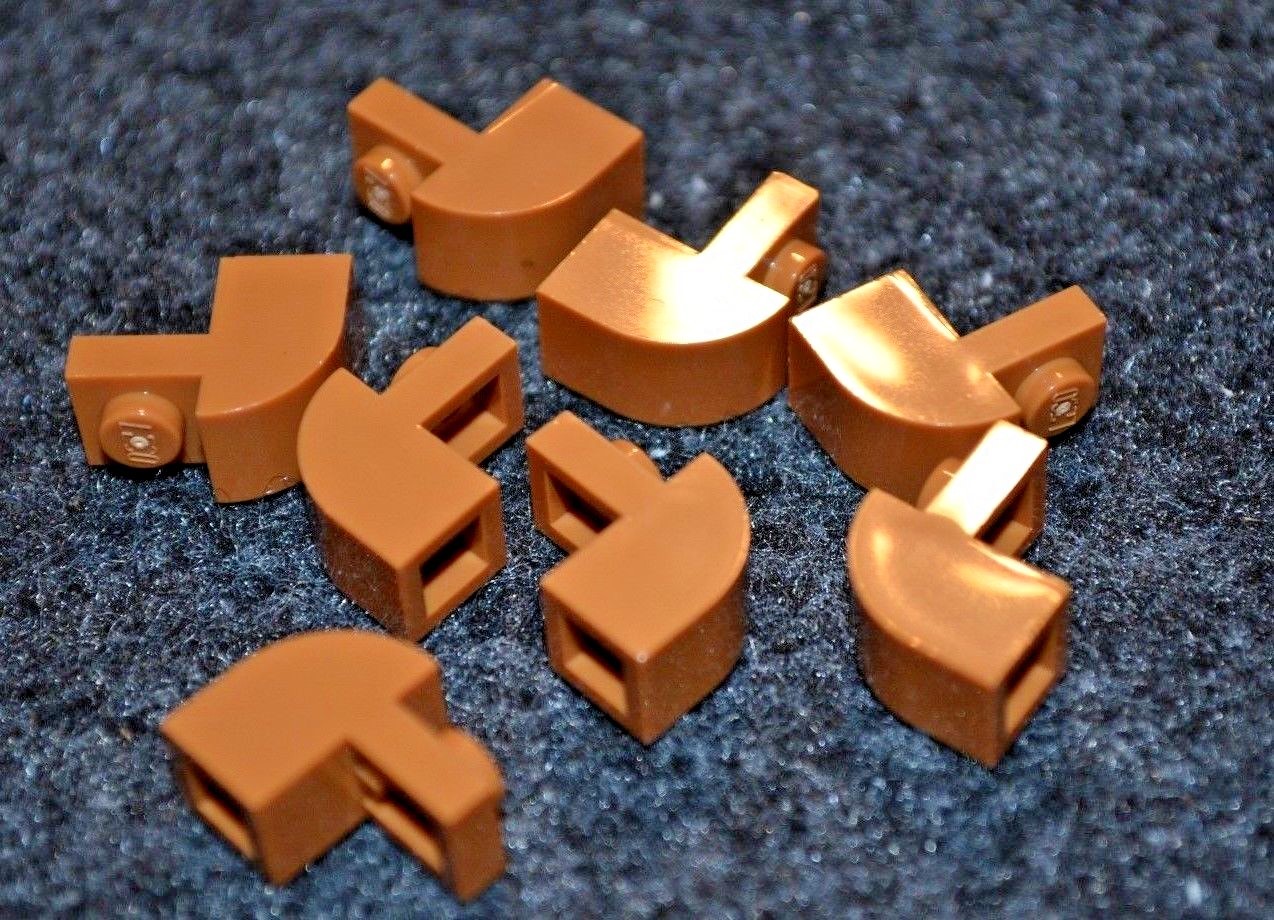 (8) 1x2 Orange - Brown Lego 1/2 Round Top Bow Bricks - NEW Parts | eBay