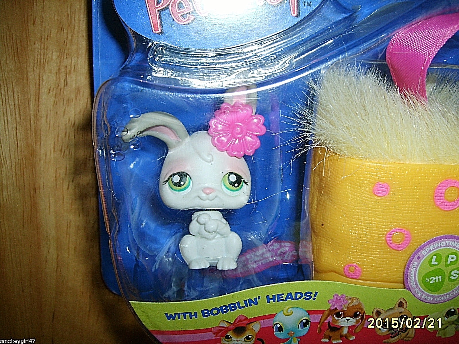 2006 Hasbro Littlest Pet Shop 211 Bunny Fur Basket LPS Rabbit for sale ...