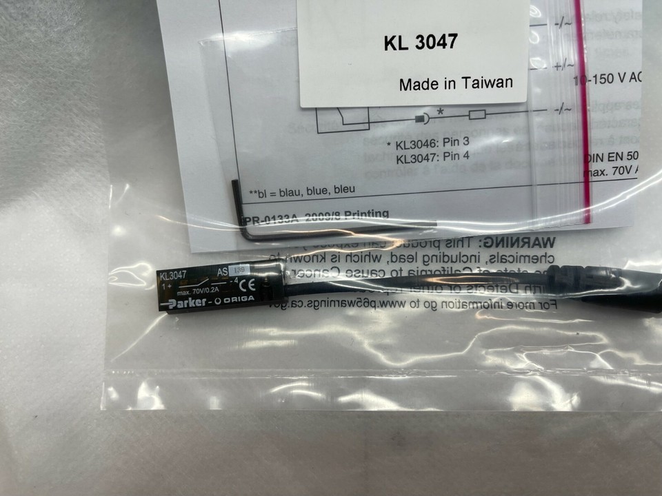 Parker Origa KL3047 Magnetic Reed Switch 70V with M8 Connector | eBay