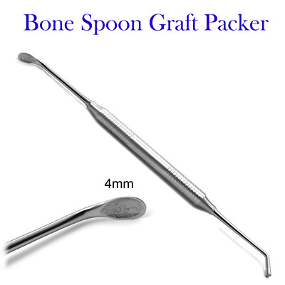 Bone Spoon Graft Packer 4mm Plugger Periodontal Implant Grafting Dental ...