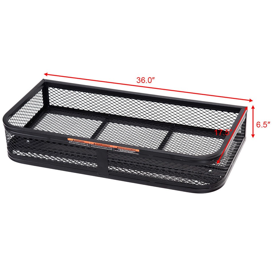 ATV UTV Universal Front Rear Set Drop Basket Rack Steel Cargo Hunting ...