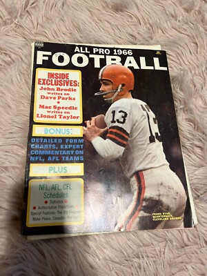 ALL PRO 1966 FOOTBALL MAGAZINE FRANK RYAN QUARTERBACK CLEVLAND BROWNS ...