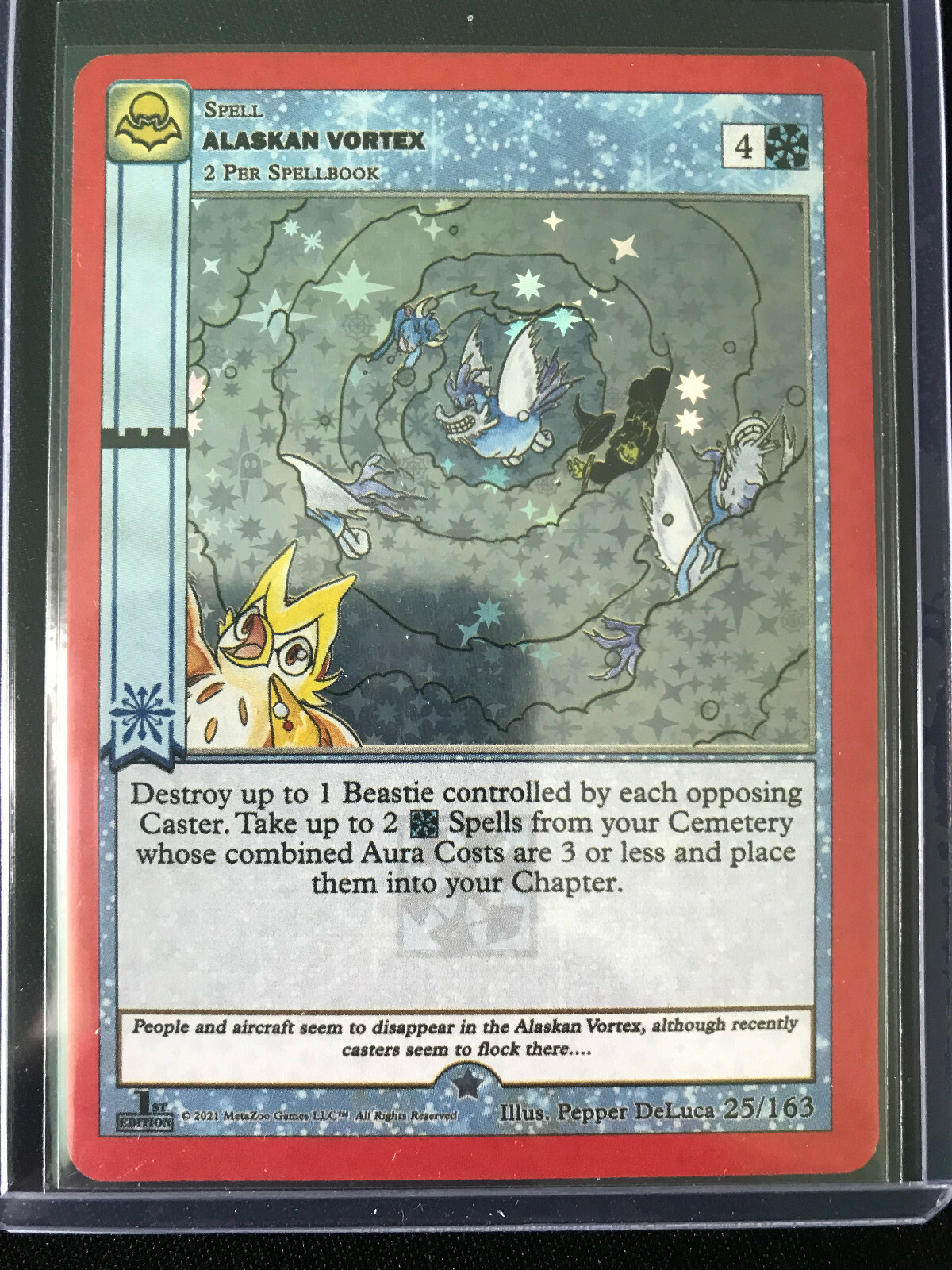Alaskan Vortex Unlucky 13 Full Holo Metazoo Nightfall 1st Edition NM/M ...