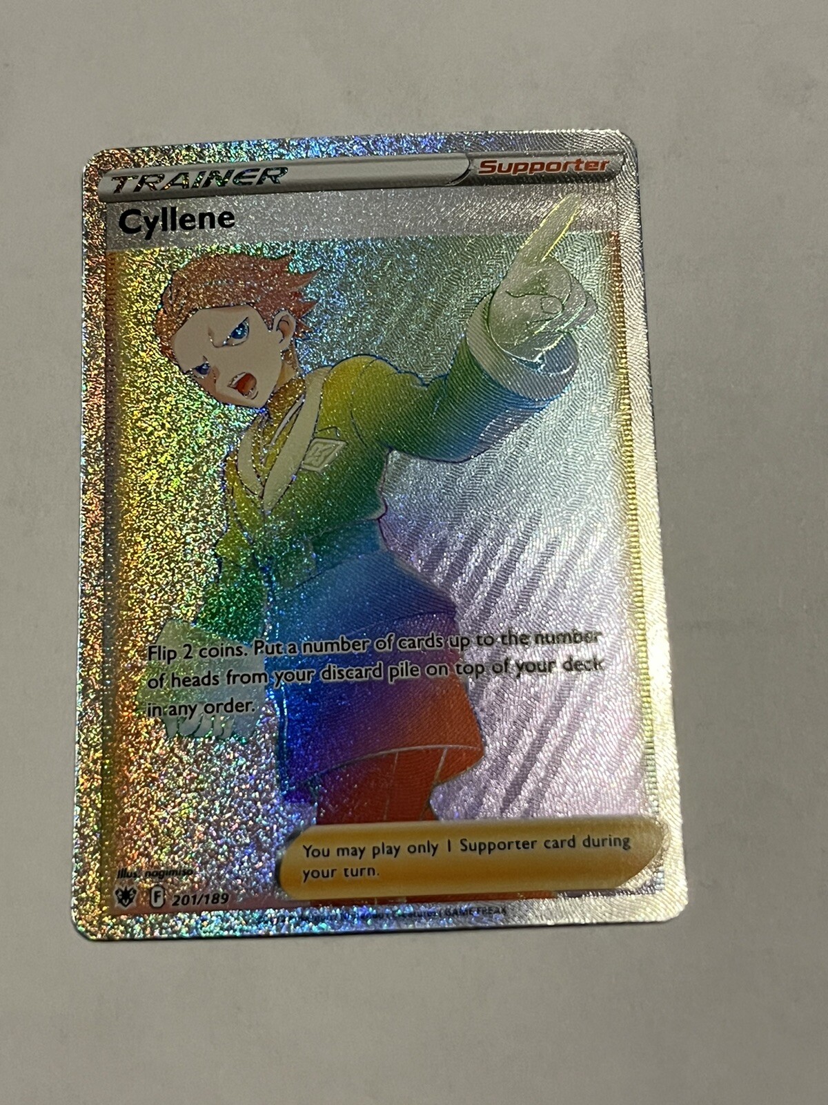Pokémon Trainer Cyllene - 201/189 - Rainbow Astral Radiance Secret Rare ...